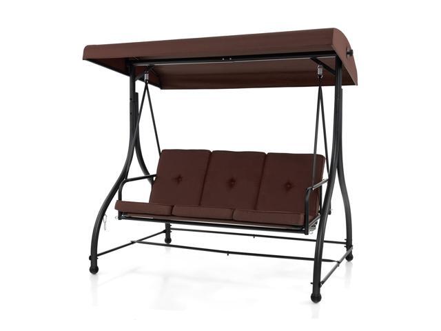 Click here for SlickBlue 3 Seat Outdoor Porch Swing with Adjustab... prices