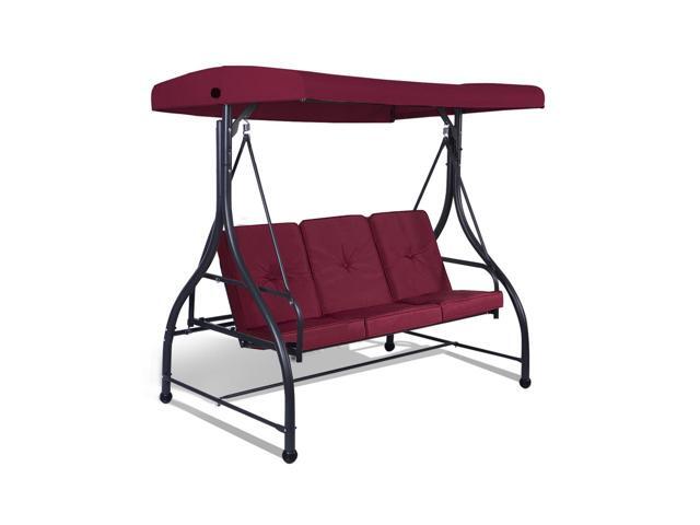 Click here for SlickBlue 3 Seats Converting Outdoor Swing Canopy... prices