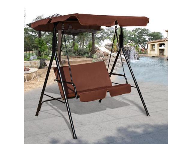 Click here for SlickBlue Steel Frame Outdoor Loveseat Patio Canop... prices