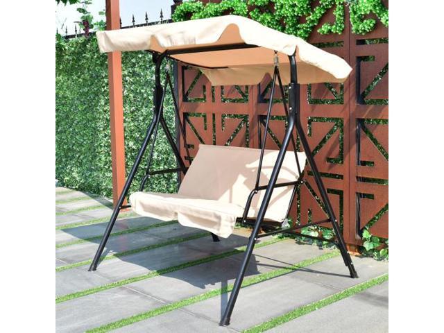 Click here for SlickBlue Steel Frame Outdoor Loveseat Patio Canop... prices