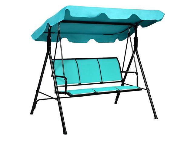 Click here for SlickBlue 3 Person Steel Frame Patio Swing with Po... prices
