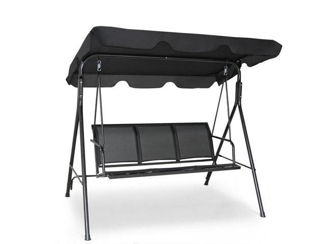 Click here for SlickBlue 3 Person Steel Frame Patio Swing with Po... prices