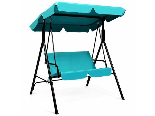 Click here for SlickBlue Steel Frame Outdoor Loveseat Patio Canop... prices