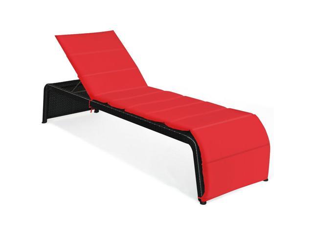 Click here for SlickBlue Patio Rattan Lounge Chair Back Adjustabl... prices