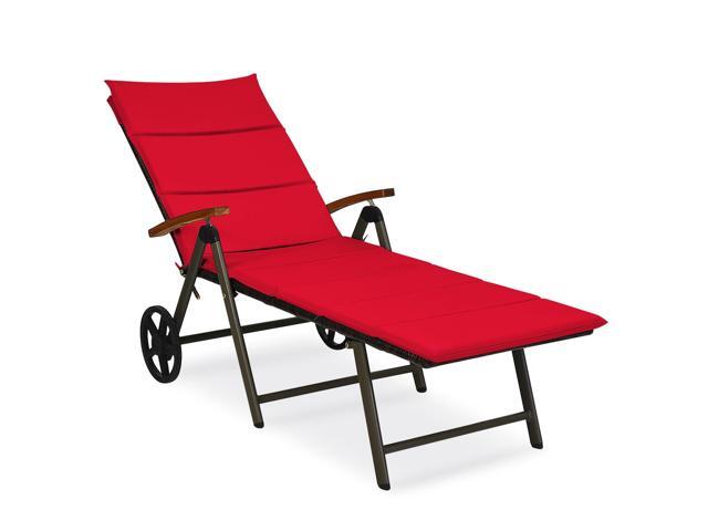 Click here for SlickBlue Outdoor Chaise Lounge Chair Rattan Loung... prices