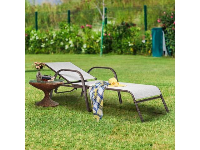 Click here for SlickBlue Set of 2 Patio Lounge Chairs-White prices