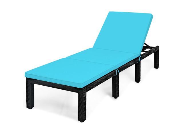 Click here for SlickBlue Patio Rattan Cushioned Height Adjustable... prices