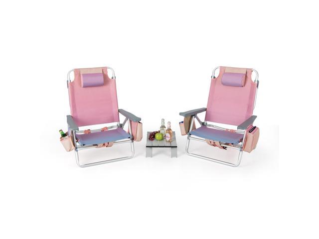 Click here for SlickBlue 2 Packs 5-Position Outdoor Folding Backp... prices