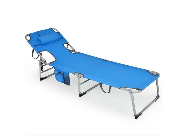 Click here for SlickBlue Folding Beach Lounge Chair with Pillow f... prices