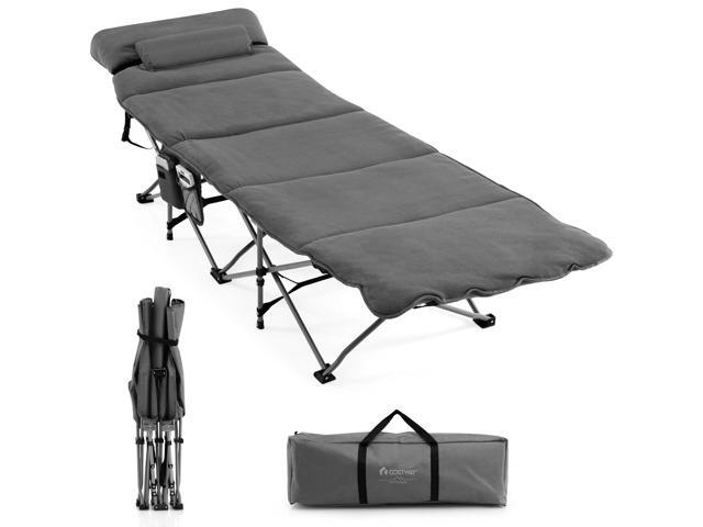 Click here for SlickBlue Folding Retractable Travel Camping Cot w... prices