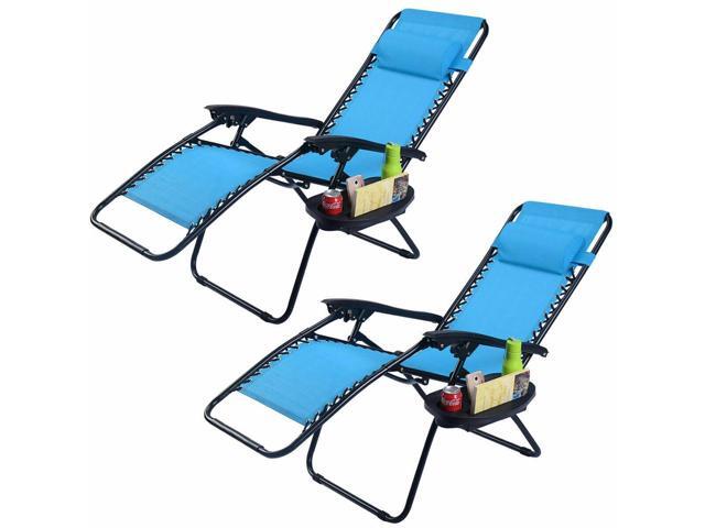 Click here for SlickBlue 2 Pieces Folding Lounge Chair with Zero... prices