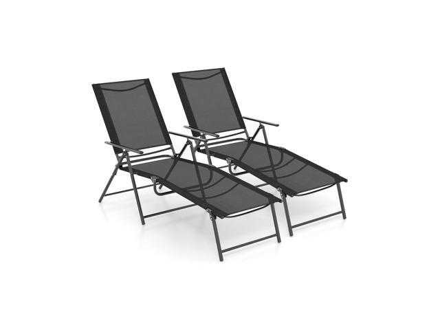 Click here for SlickBlue 2 Piece Patio Folding Chaise Lounge Chai... prices