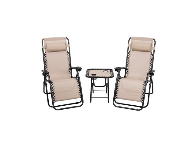 Click here for SlickBlue 3 Pieces Folding Portable Zero Gravity R... prices