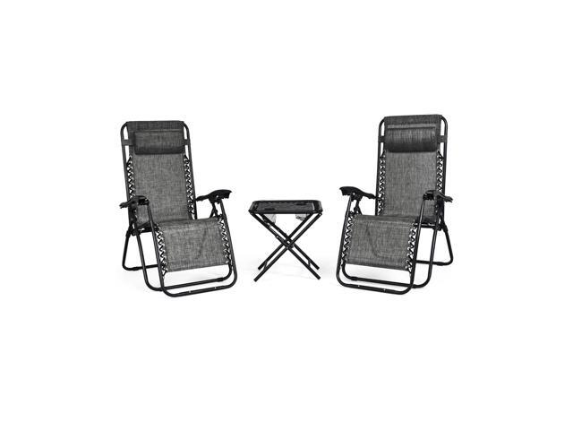 Click here for SlickBlue 3 Pieces Folding Portable Zero Gravity R... prices