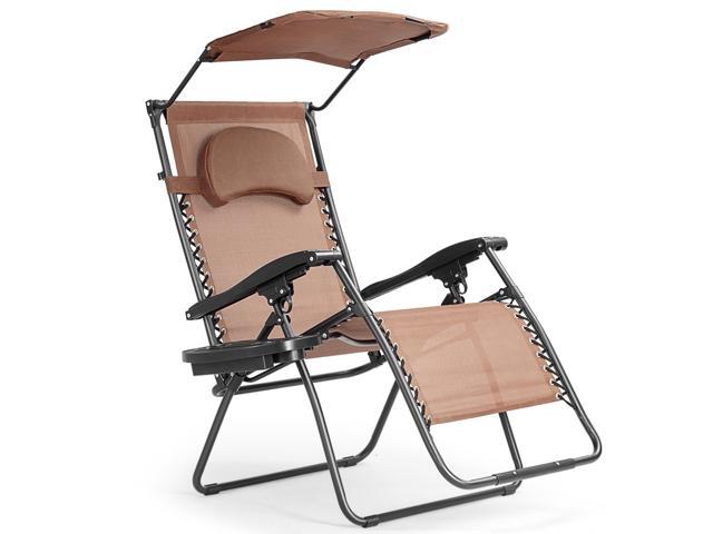 Click here for SlickBlue Folding Recliner Lounge Chair with Shade... prices