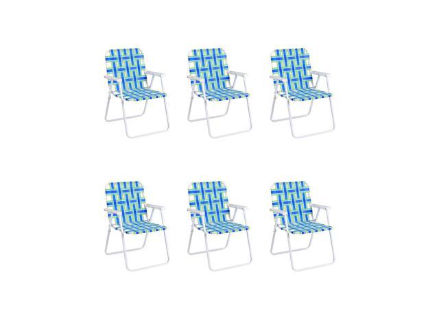 Click here for SlickBlue 6 Pieces Folding Beach Chair Camping Law... prices