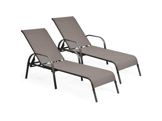 Click here for SlickBlue 2 Pcs Outdoor Patio Lounge Chair Chaise... prices