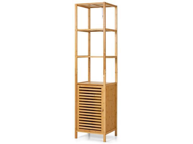 Click here for SlickBlue 4 Tiers Slim Bamboo Floor Storage Cabine... prices