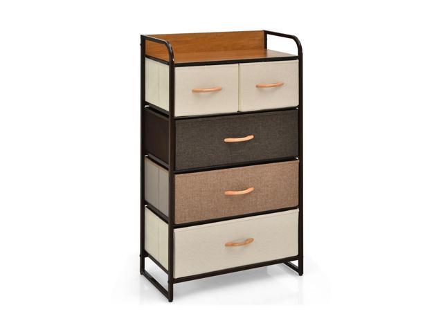 Click here for SlickBlue 4-Tier Organizer Tower Steel Frame Woode... prices