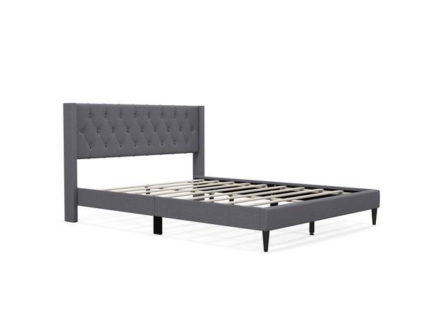 Click here for SlickBlue Queen Size Upholstered Platform Bed with... prices