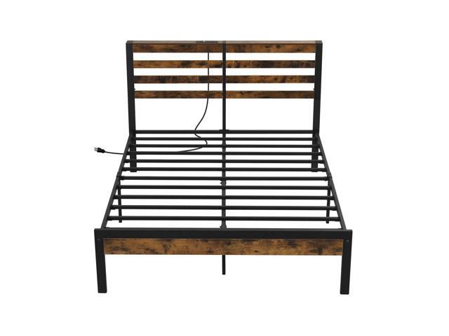 Click here for SlickBlue Twin/Full/Queen Size Bed Frame with Char... prices