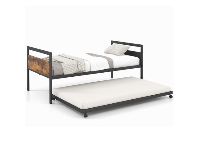 Click here for SlickBlue Twin Metal Daybed with Trundle Lockable... prices