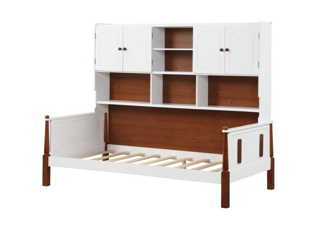 Click here for SlickBlue Twin Bed with Bookcase with Shelves and... prices