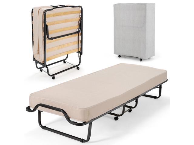 Click here for SlickBlue Rollaway Folding Bed with Memory Foam Ma... prices