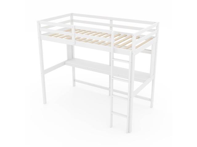 Click here for SlickBlue Twin Size Solid Wood Slatted Loft Bed Fr... prices