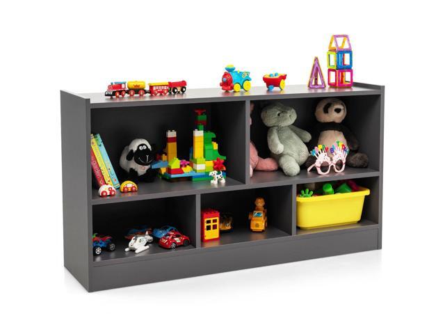 Click here for SlickBlue Kids 2-Shelf Bookcase 5-Cube Wood Toy St... prices