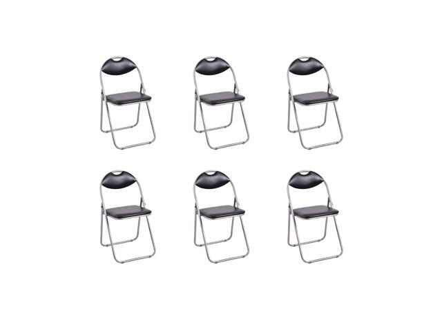 Click here for SlickBlue 6 Pieces U-Shape Folding Chairs with Hol... prices