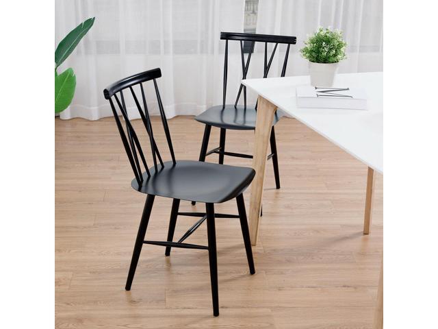 Click here for SlickBlue Set of 2 Modern Dining Chairs with Backr... prices