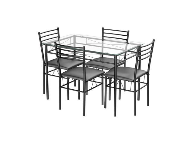 Click here for SlickBlue 5 Pieces Dining Set with Tempered Glass... prices