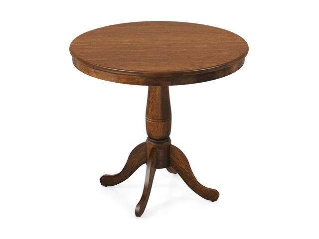 Click here for SlickBlue 32 Inch Wooden Round Pub Pedestal Side T... prices