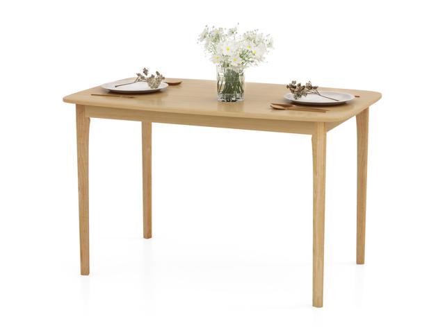 Click here for SlickBlue 48 Inch Solid Wood Dining Table with Rub... prices
