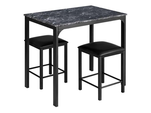 Click here for SlickBlue 3 Piece Counter Height Dining Set Faux M... prices