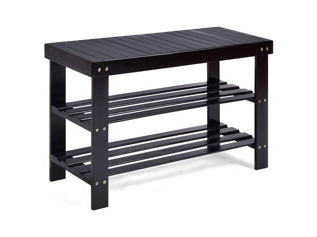 Click here for SlickBlue 3-Tier Bamboo Shoe Bench Holds up to 6 P... prices