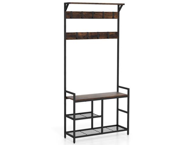 Click here for SlickBlue 71 Inch Freestanding Hall Tree with Shoe... prices