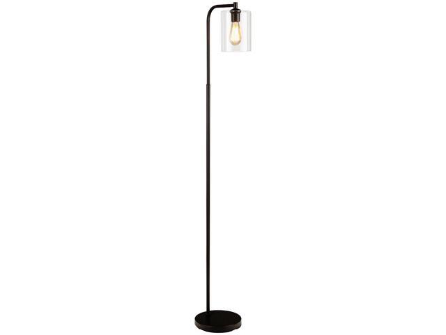 Click here for SlickBlue Industrial Floor Lamp with Glass Shade-B... prices