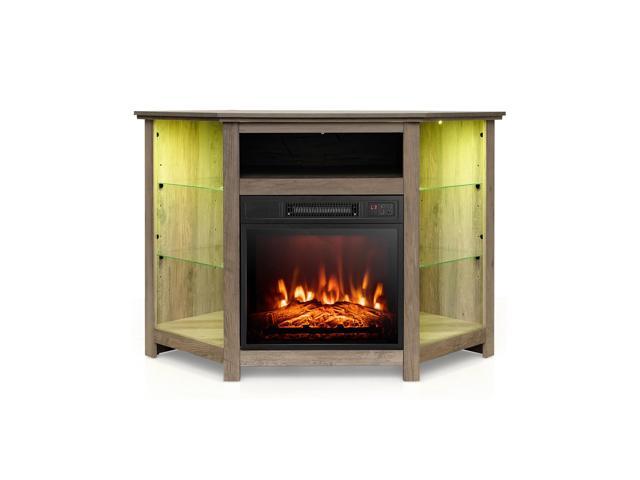 Click here for SlickBlue Fireplace Corner TV Stand with LED Light... prices