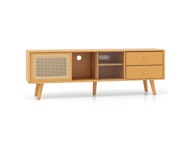 Click here for SlickBlue Bamboo TV Stand for TV up to 65 Inch-Nat... prices