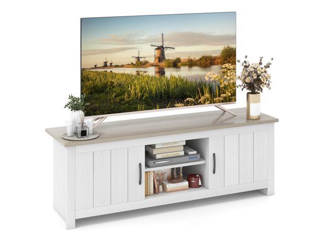 Click here for SlickBlue TV Stand with 2 Cabinets and Open Shelve... prices