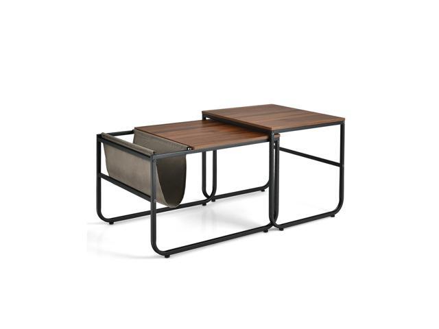 Click here for SlickBlue Set of 2 Nesting Coffee Tables with Side... prices