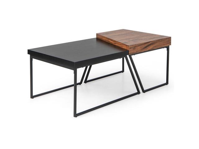 Click here for SlickBlue Coffee Table Set of 2 with Powder Coated... prices