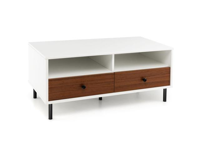 Click here for SlickBlue 2 Tier 40 Inch Length Modern Rectangle C... prices