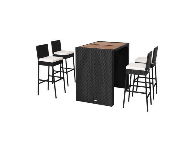 Click here for SlickBlue 5 Pieces Patio Acacia Wood Dining Set prices