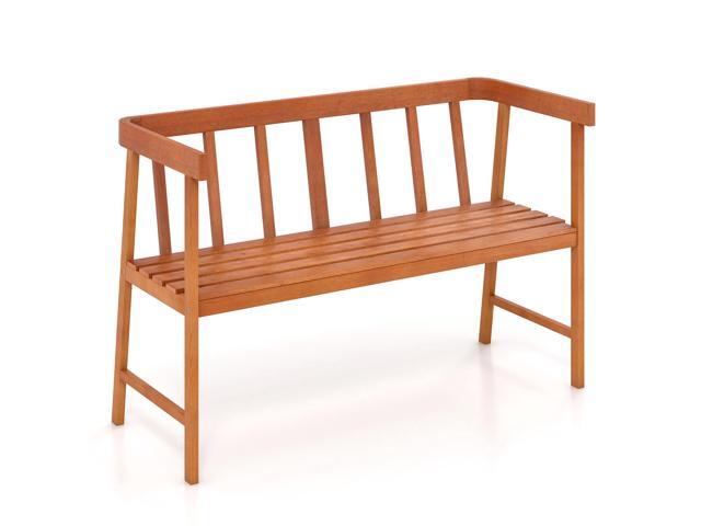Click here for SlickBlue Outdoor Acacia Wood Bench with Backrest... prices