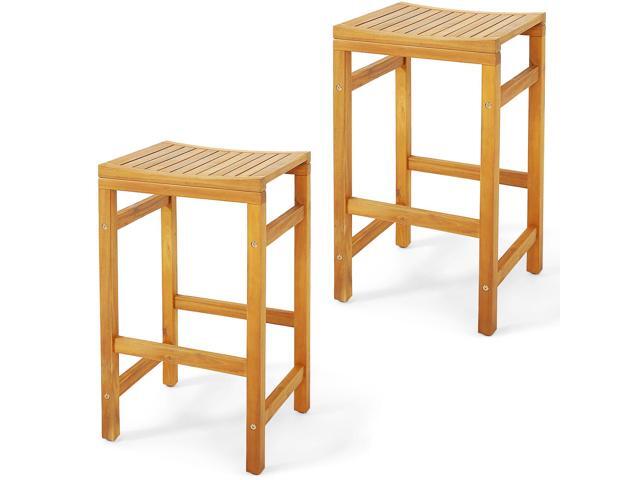 Click here for SlickBlue 30-Inch Height Bar Chair with Saddle Sha... prices