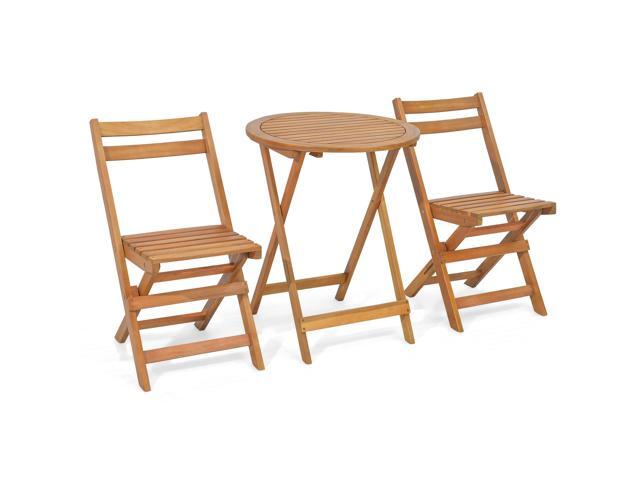 Click here for SlickBlue 3 Pieces Folding Patio Bistro Set with S... prices