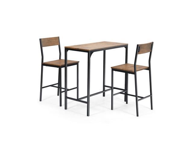 Click here for SlickBlue 3 Pieces Bar Table Set with 2 Stools prices